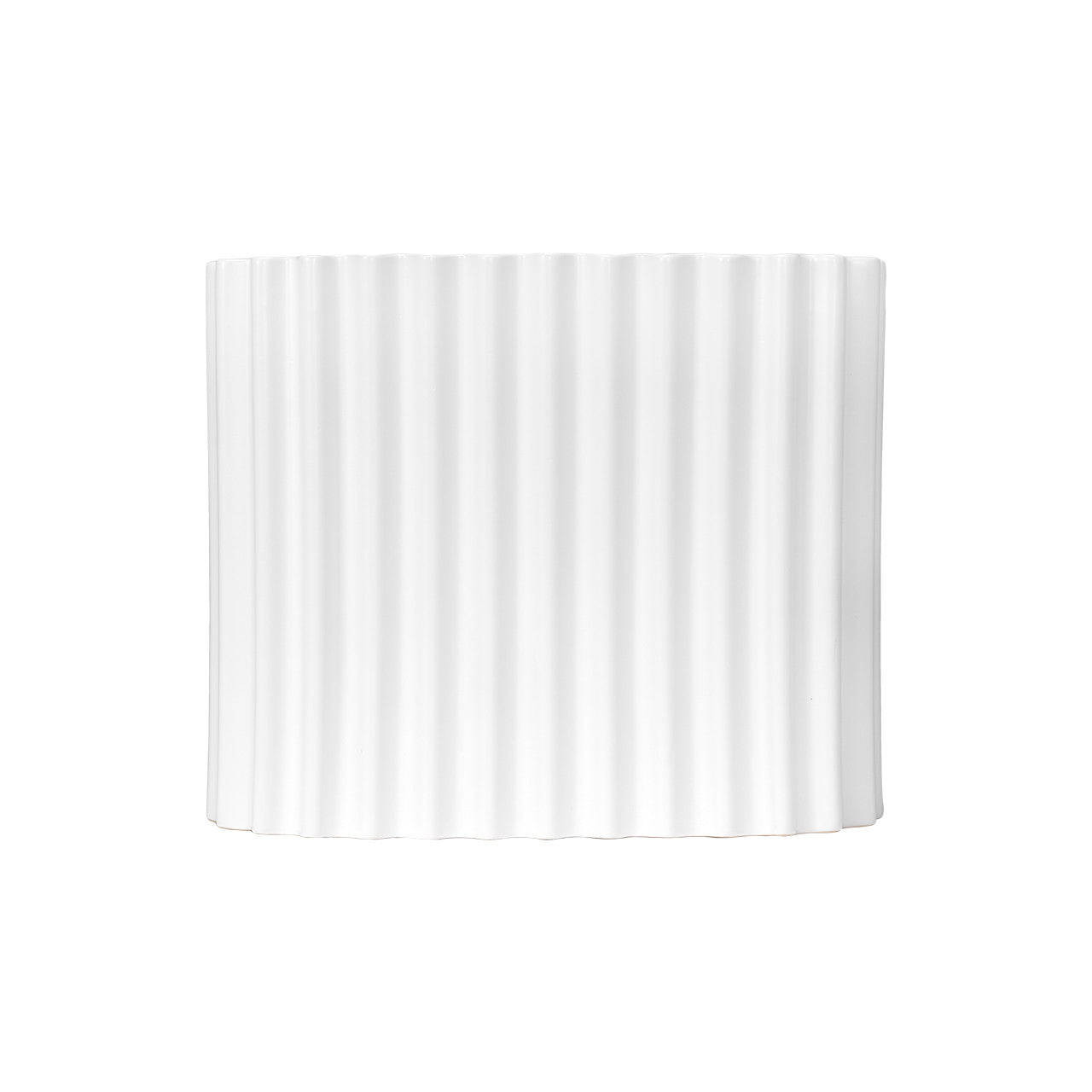 BASE CON TEXTURA EN TONO BLANCO DE CERAMICA MED:30 CM – B-V HOME